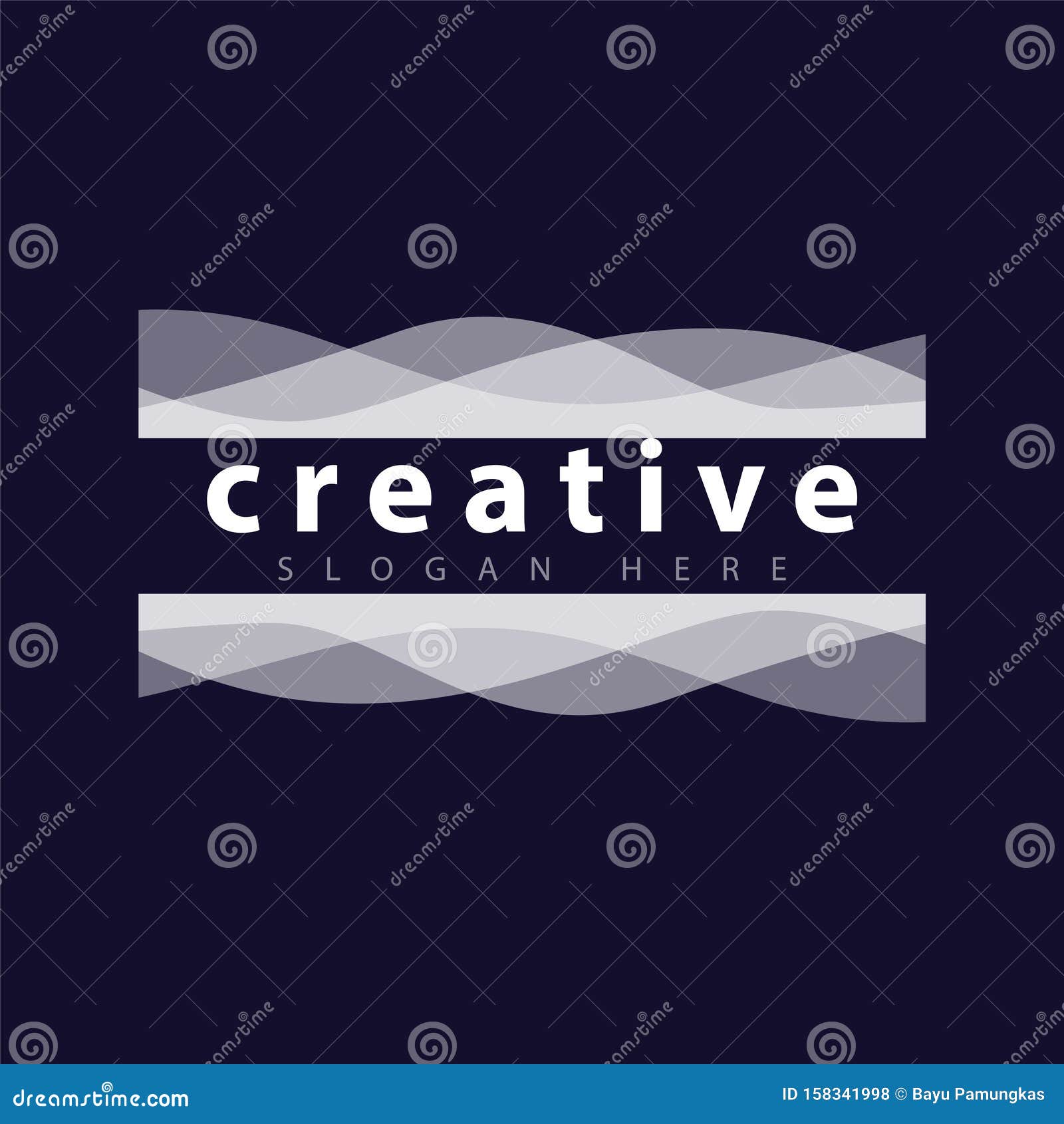 Wave Vintage Logo Vector Template Stock Vector - Illustration of ...