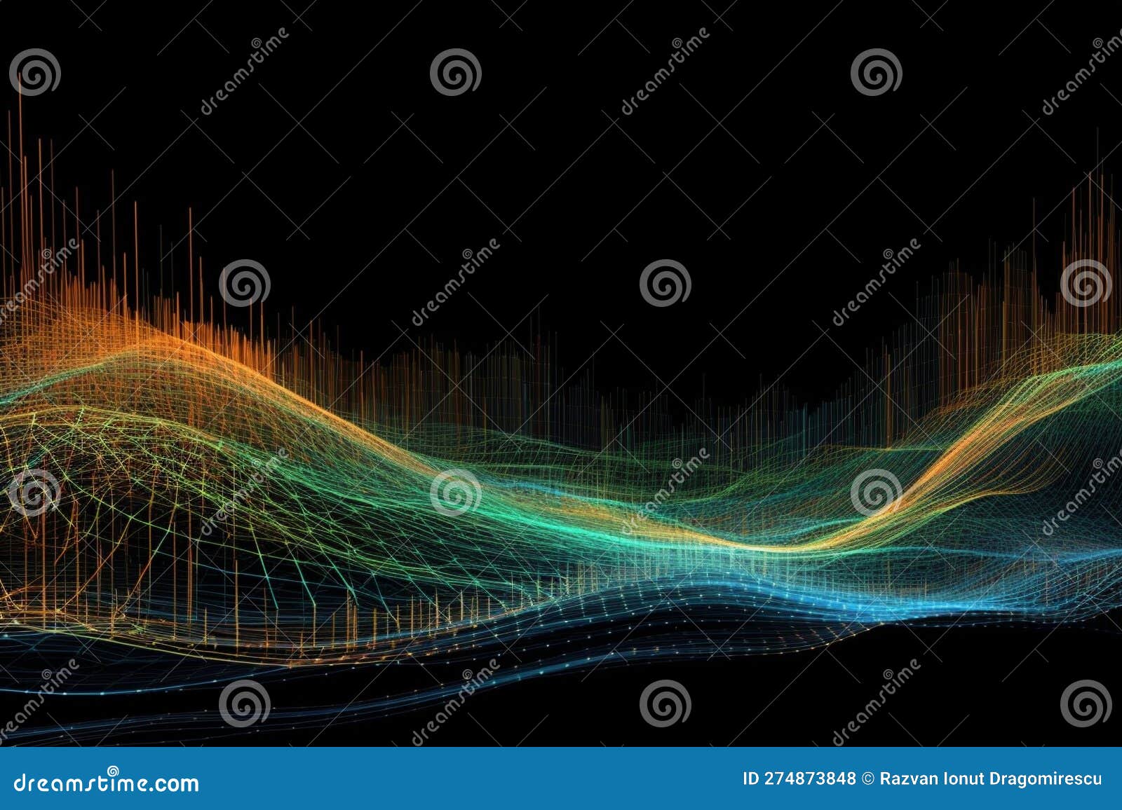 Wave Warp Abstract Background Illustration. Ai Generated Stock ...