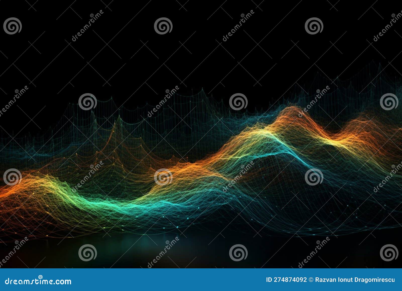 Wave Warp Abstract Background Illustration. Ai Generated Stock ...