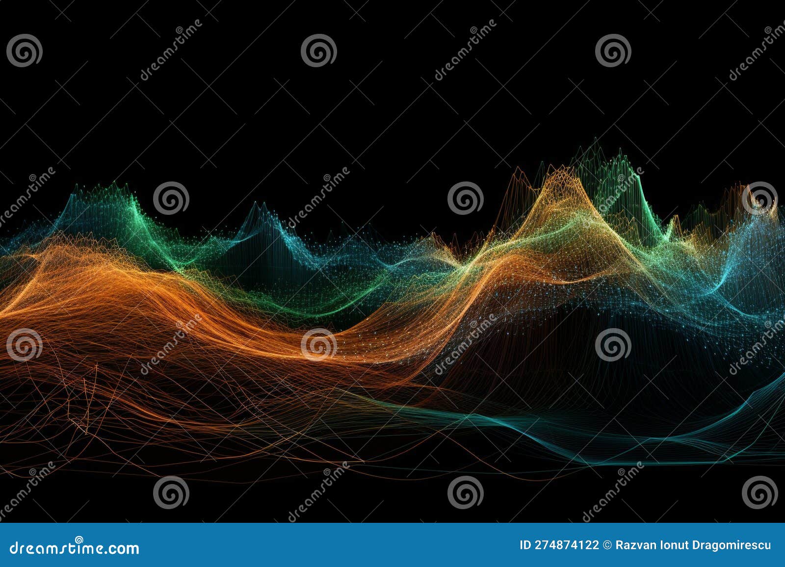 Wave Warp Abstract Background Illustration. Ai Generated Stock ...