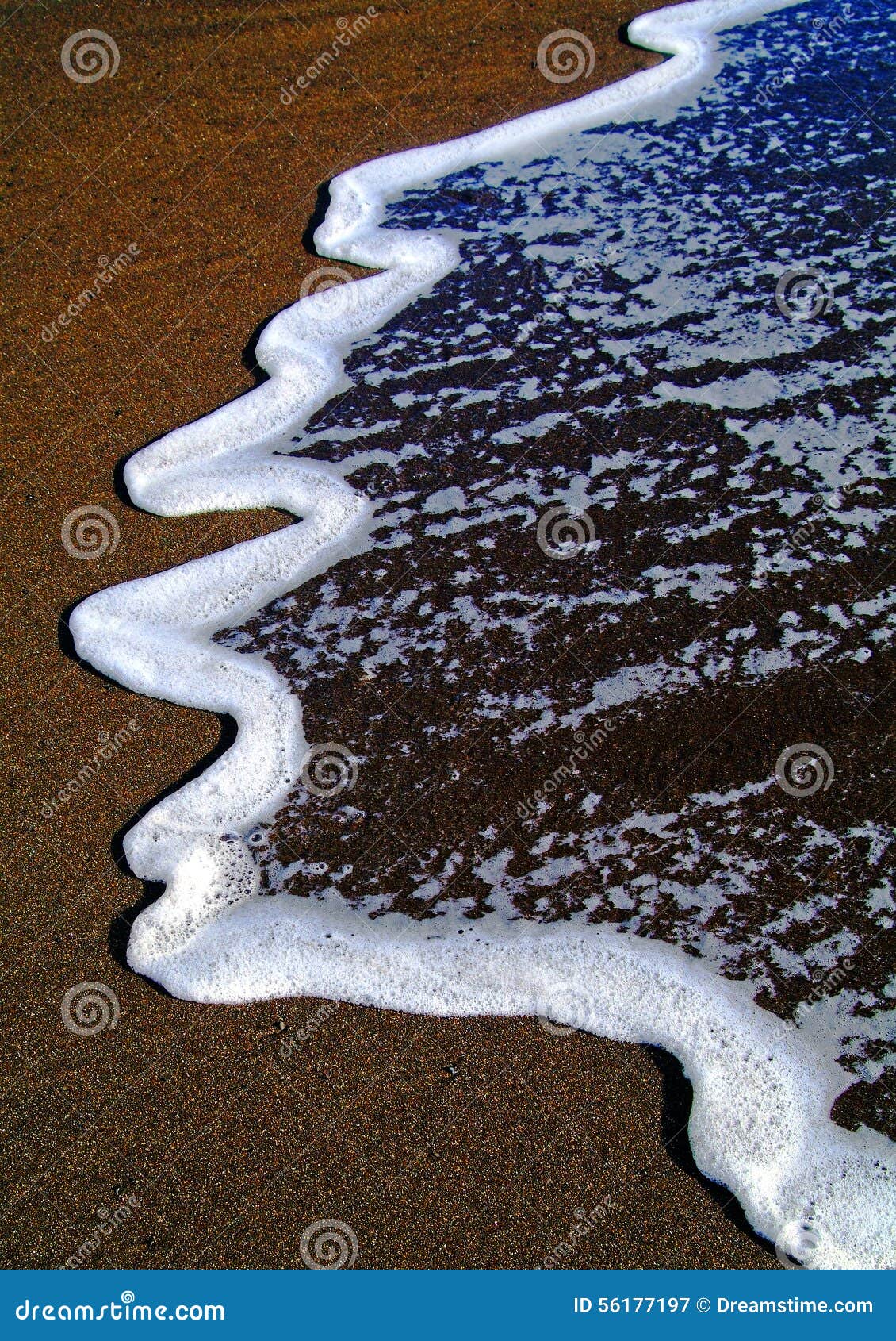 Wave Washing in on Hawaii Beach Stock Image - Image of pacific, calm ...
