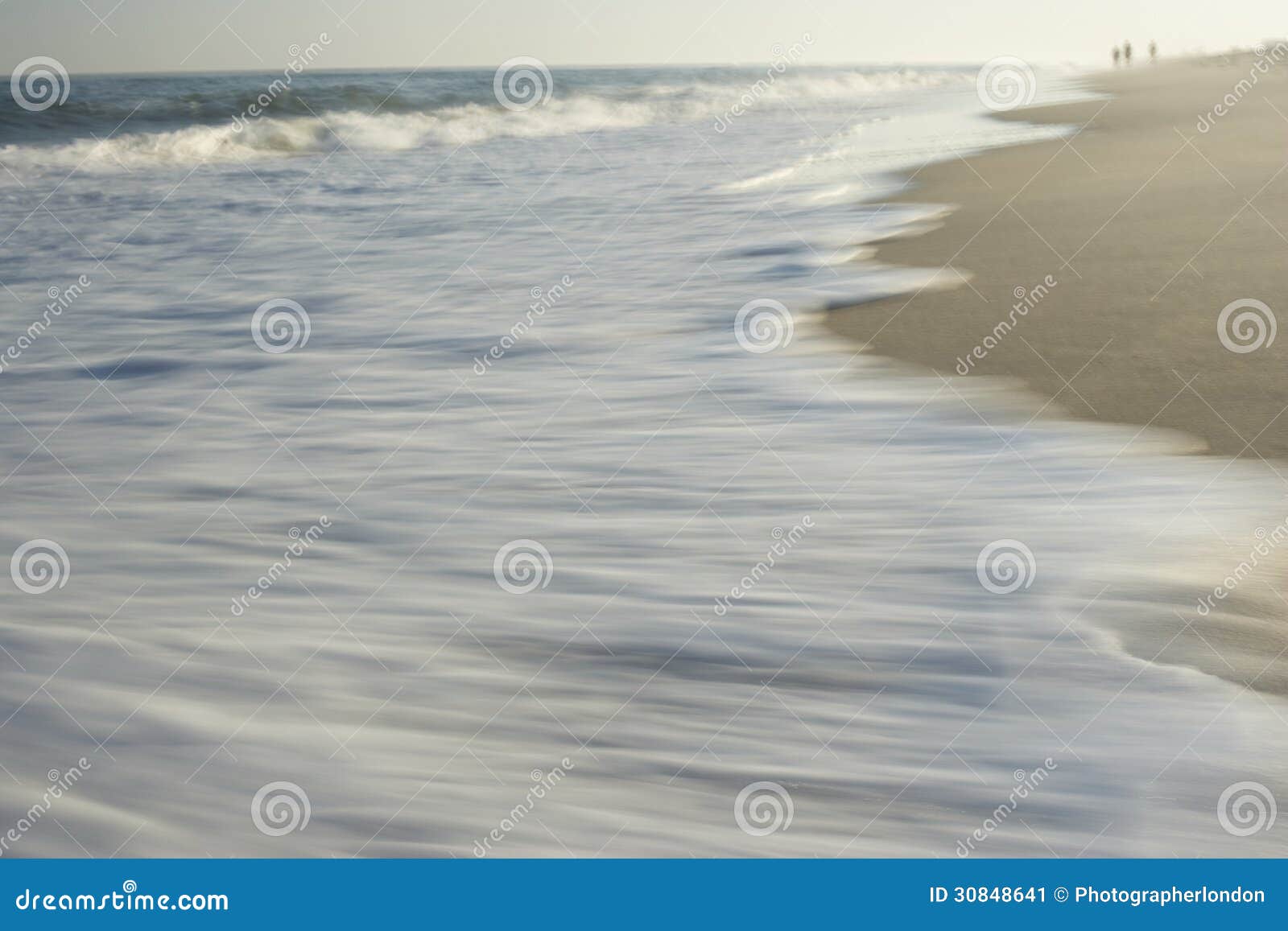 Wave Washing on Shore Blurred Motion Stock Image - Image of ocean ...