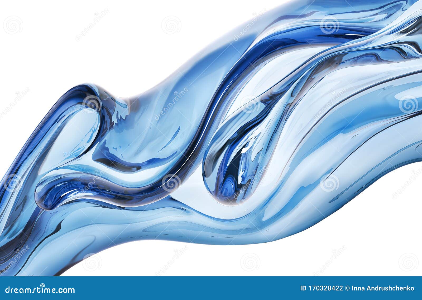 Wave of Water Abstract Background 3d Rendering Stock Illustration ...