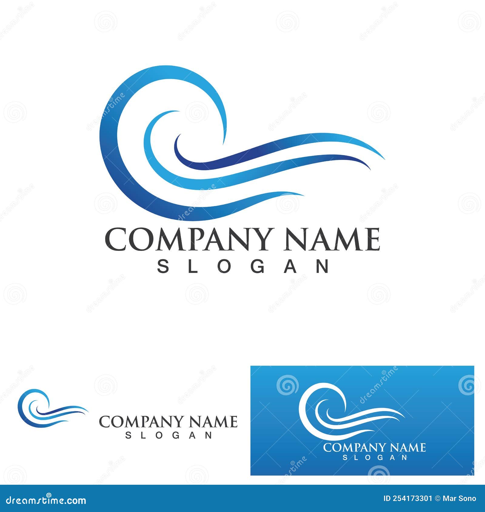 Wave Water Beach Logo and Symbol Vector Illustration Stock Vector ...