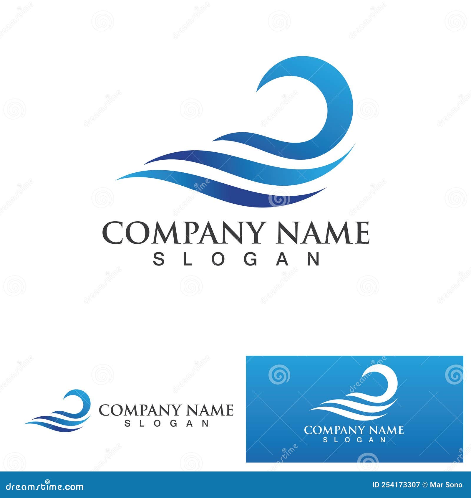Wave Water Beach Logo and Symbol Vector Illustration Stock Vector ...