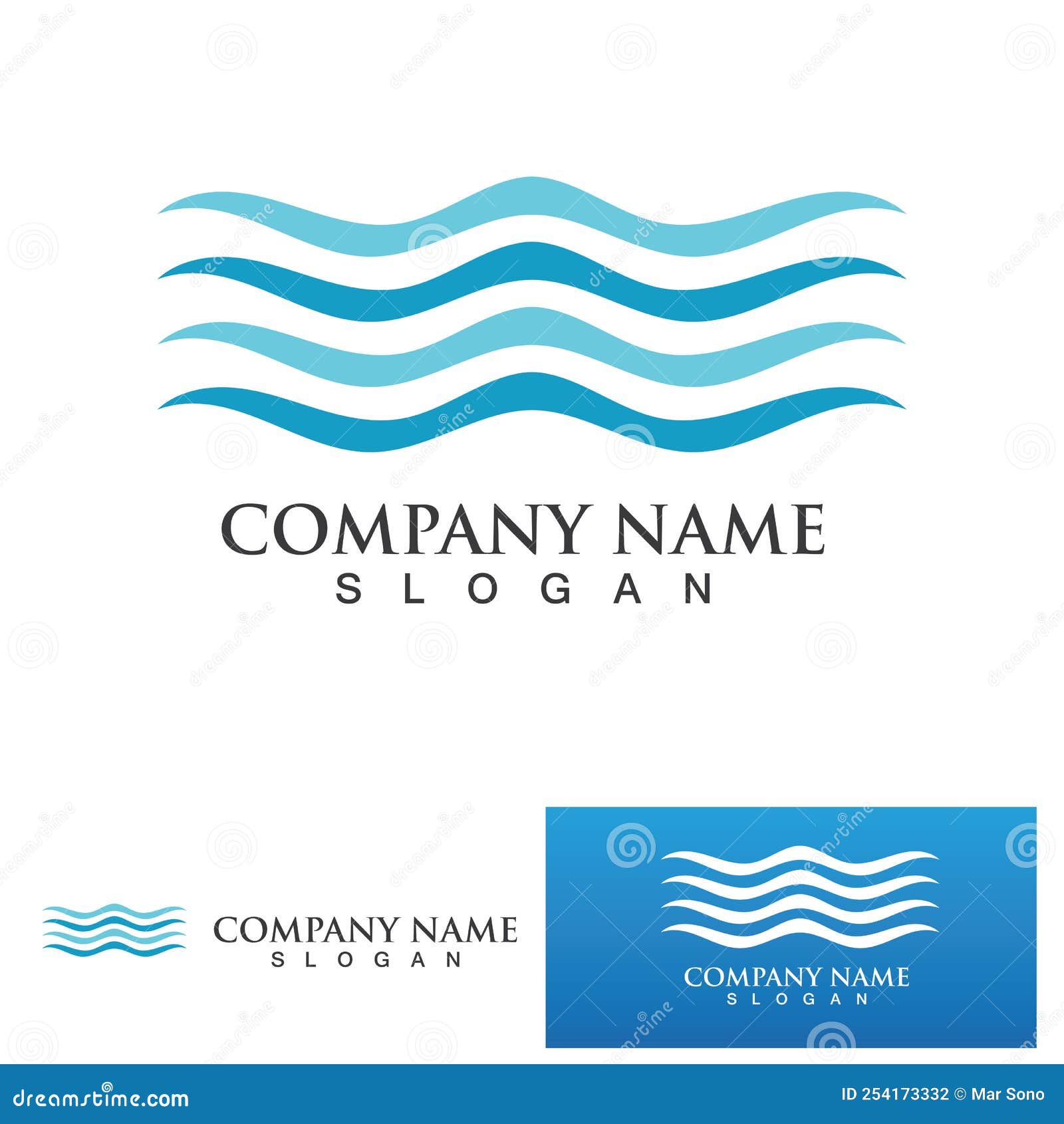 Wave Water Beach Logo and Symbol Vector Illustration Stock Vector ...