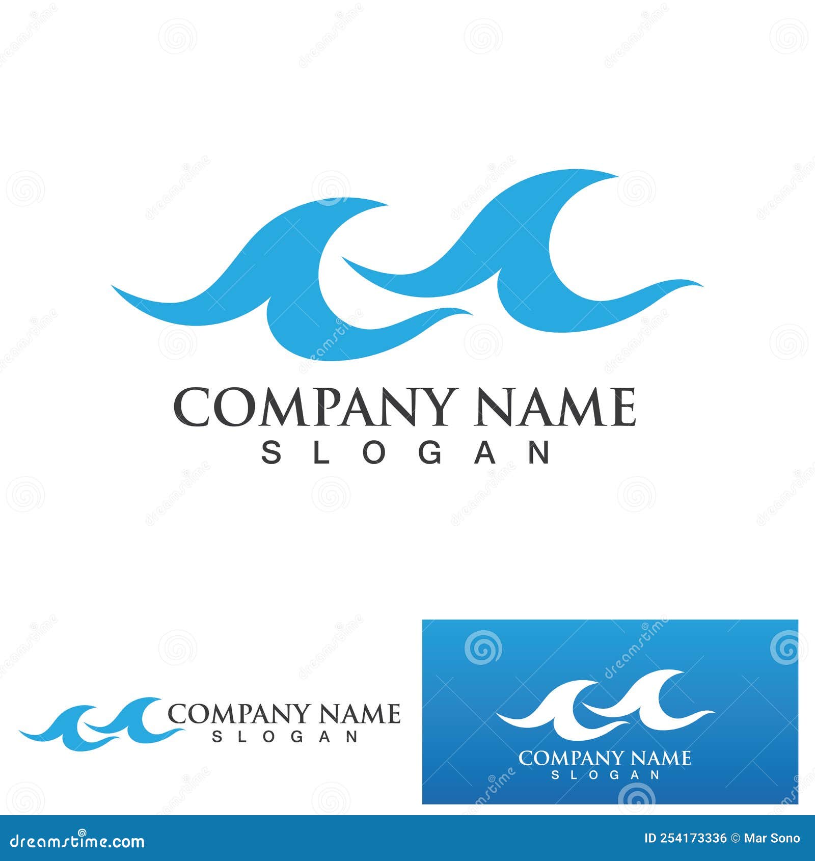 Wave Water Beach Logo and Symbol Vector Illustration Stock Vector ...
