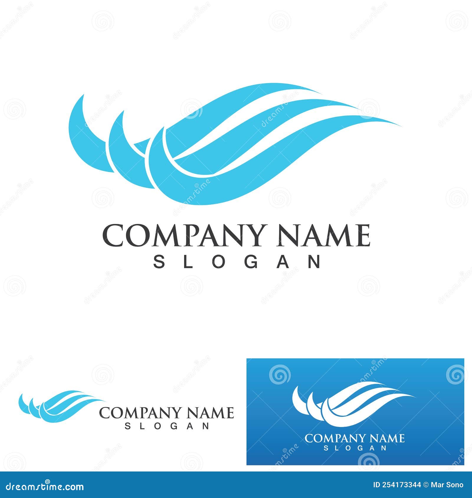 Wave Water Beach Logo and Symbol Vector Illustration Stock Vector ...