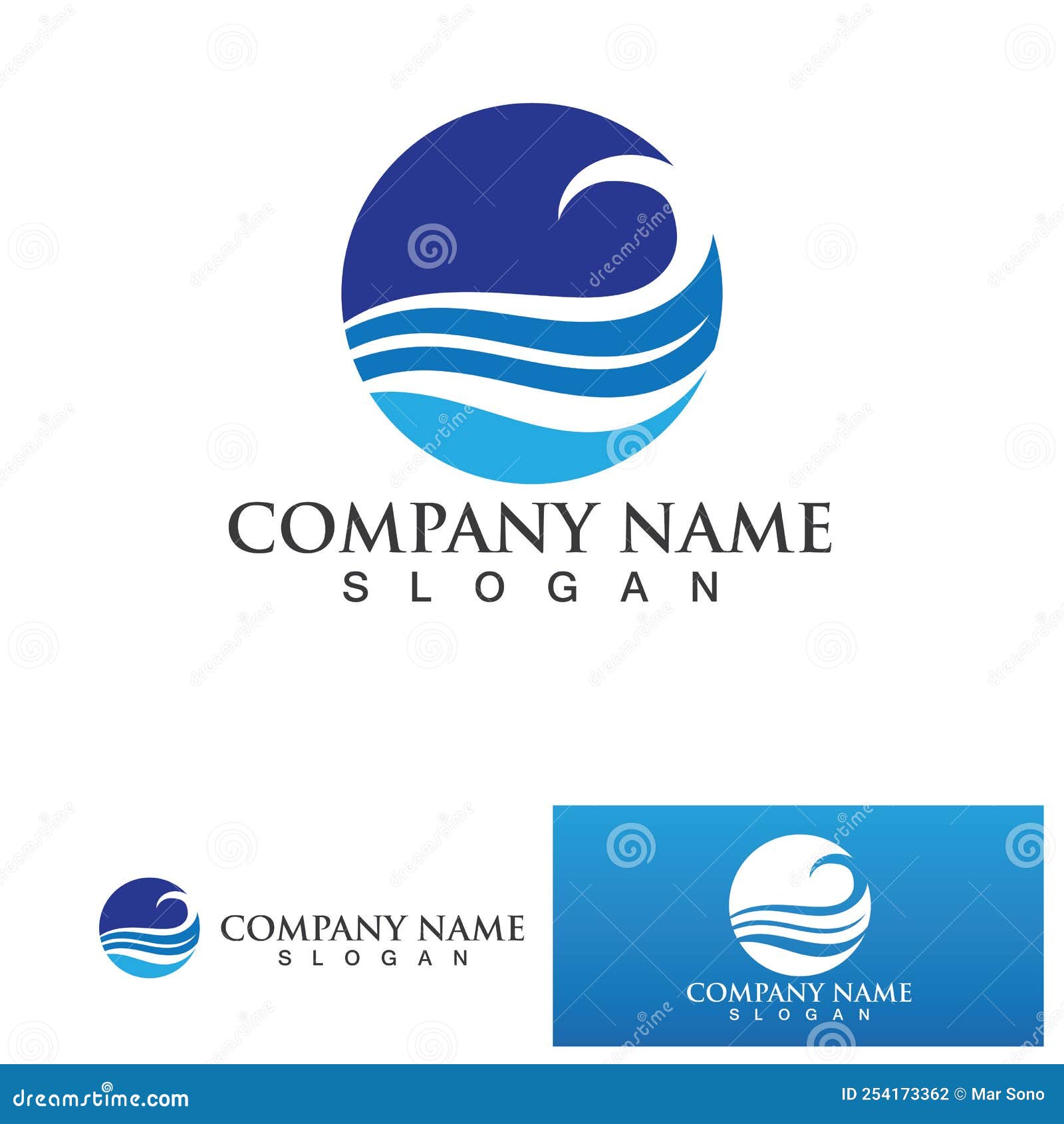 Wave Water Beach Logo and Symbol Vector Illustration Stock Vector ...