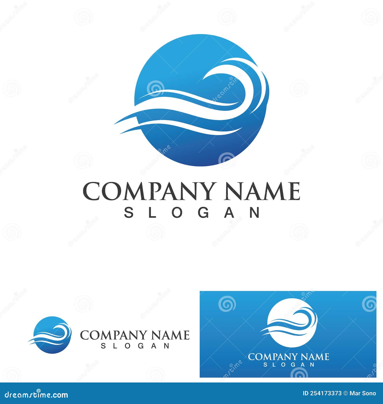 Wave Water Beach Logo and Symbol Vector Illustration Stock Vector ...