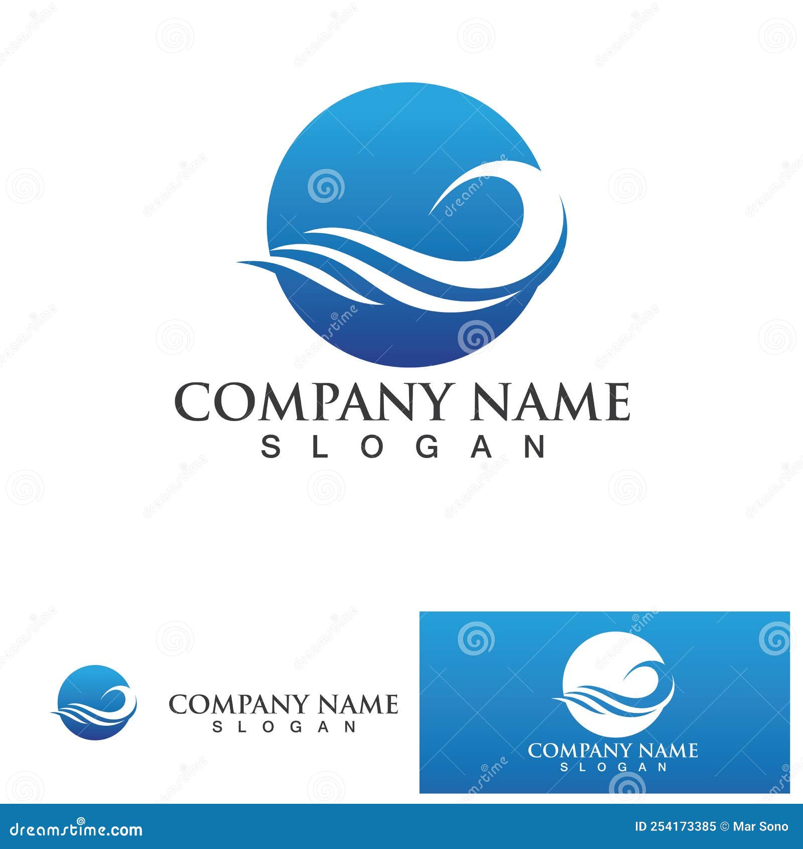 Wave Water Beach Logo and Symbol Vector Illustration Stock Vector ...