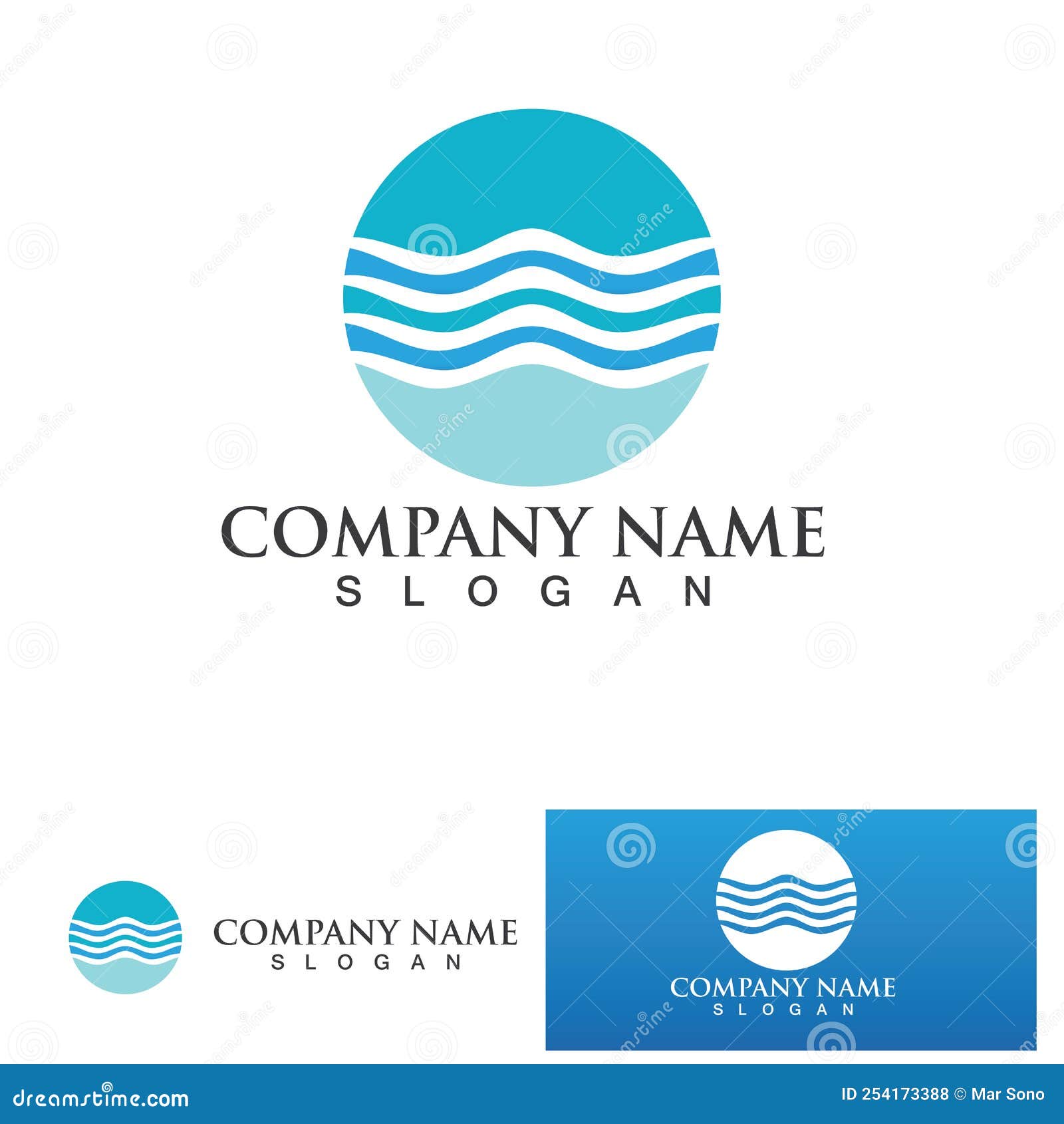 Wave Water Beach Logo and Symbol Vector Illustration Stock Vector ...