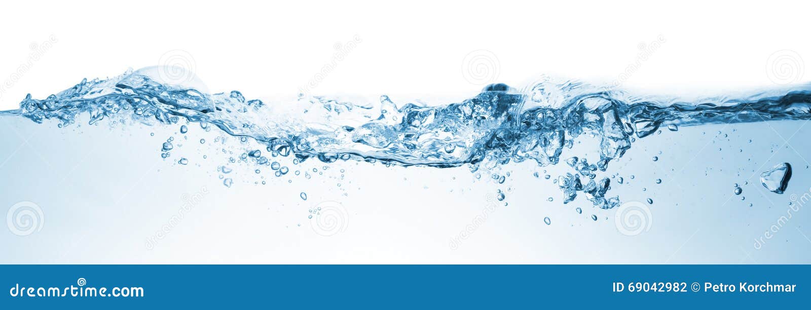 Wave. Water Splashing Over White Background Stock Photo - Image of ...