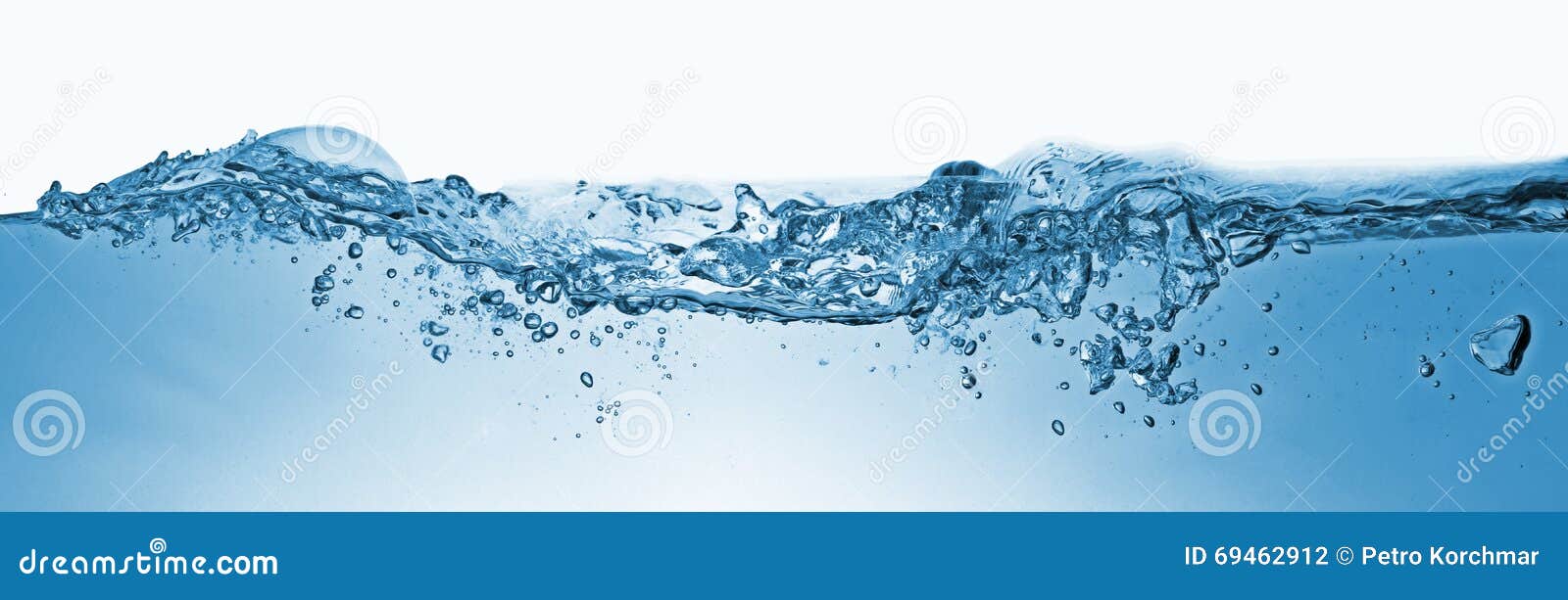 Wave. Water Splashing Over White Background Stock Photo - Image of ...