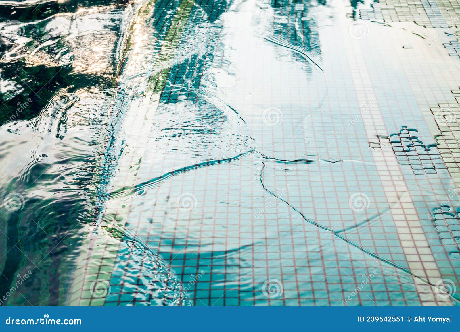 Wave of Water in Warter Pool Stock Image - Image of design, blue: 239542551
