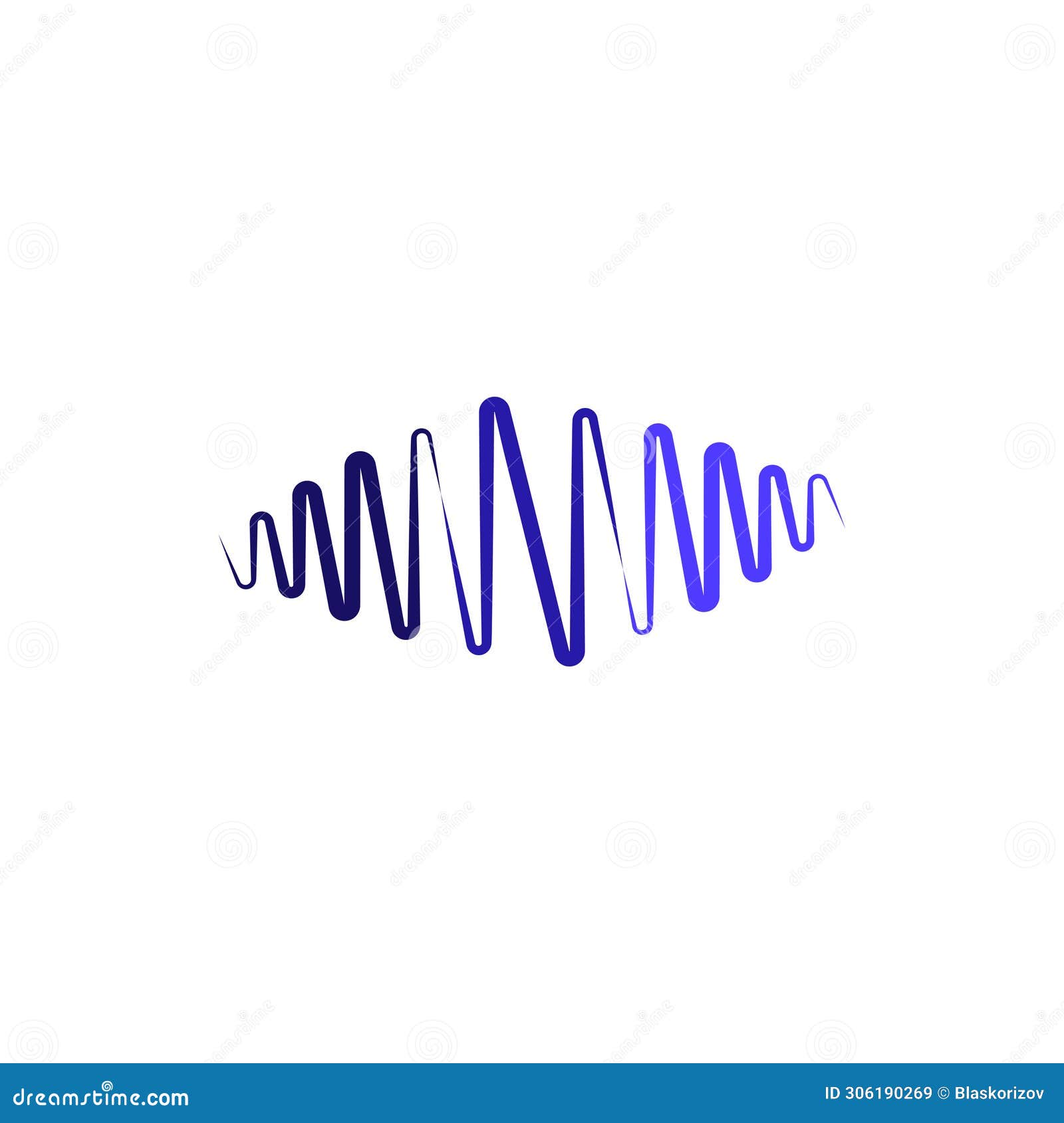 Wave Wavelength Frequency Icon Logo Vector Design Stock Vector ...