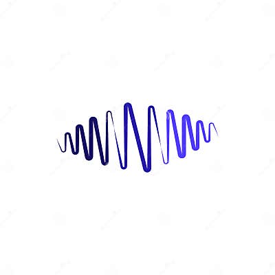 Wave Wavelength Frequency Icon Logo Vector Design Stock Vector ...
