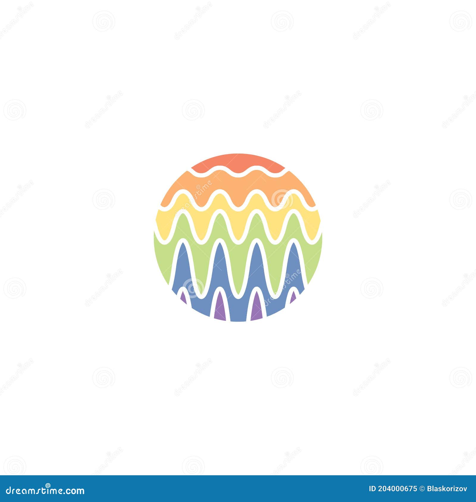 Wave Wavelength Vector Logo Icon Symbol Element Stock Vector ...