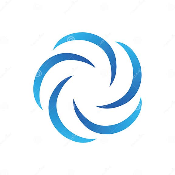 Wave / Whirlpool Logo Icon Illustration Stock Vector - Illustration of ...