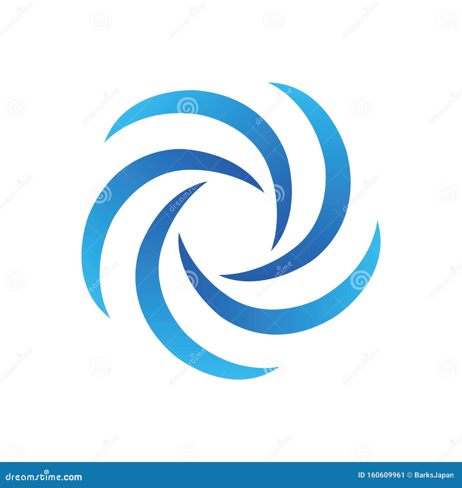 Wave / Whirlpool Logo Icon Illustration Stock Vector - Illustration of ...