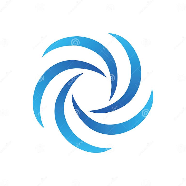 Wave / Whirlpool Logo Icon Illustration Stock Vector - Illustration of ...