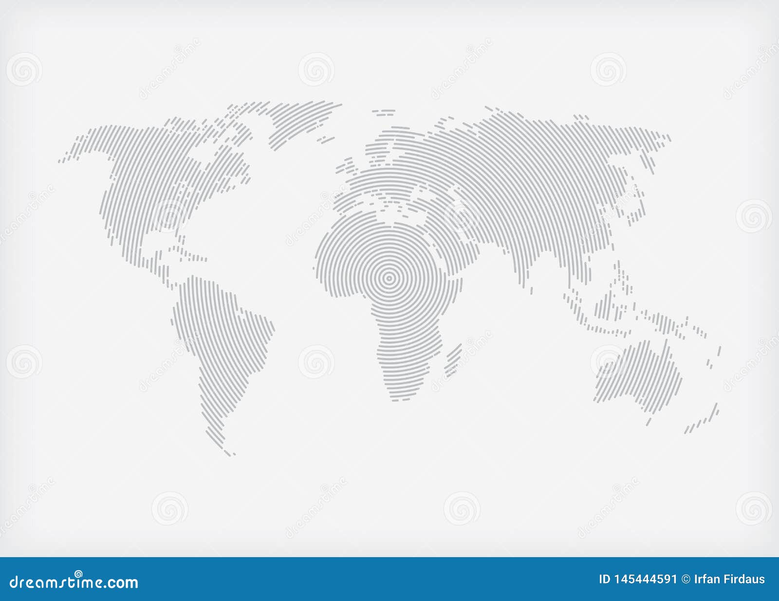 Wave World Map Vector Isolated on White Background Stock Vector ...