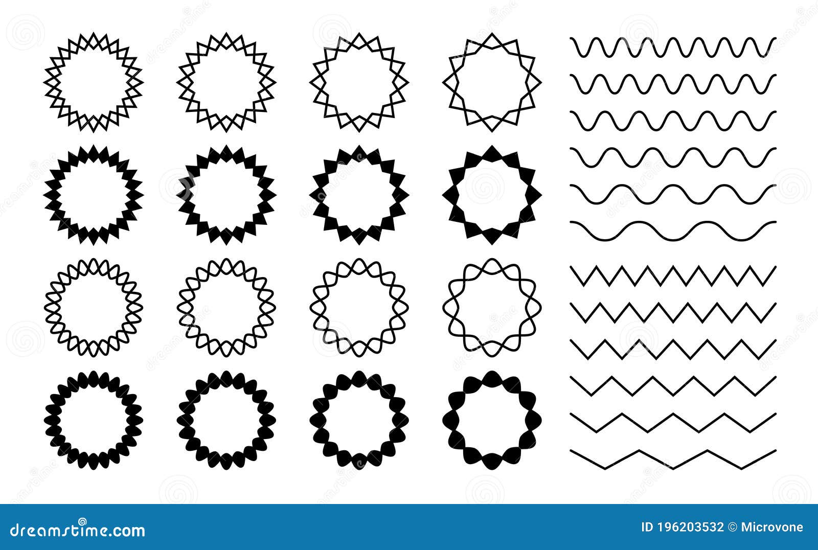 Blue Zigzag Frame PNG Transparent Image And Clipart Image, 47% OFF