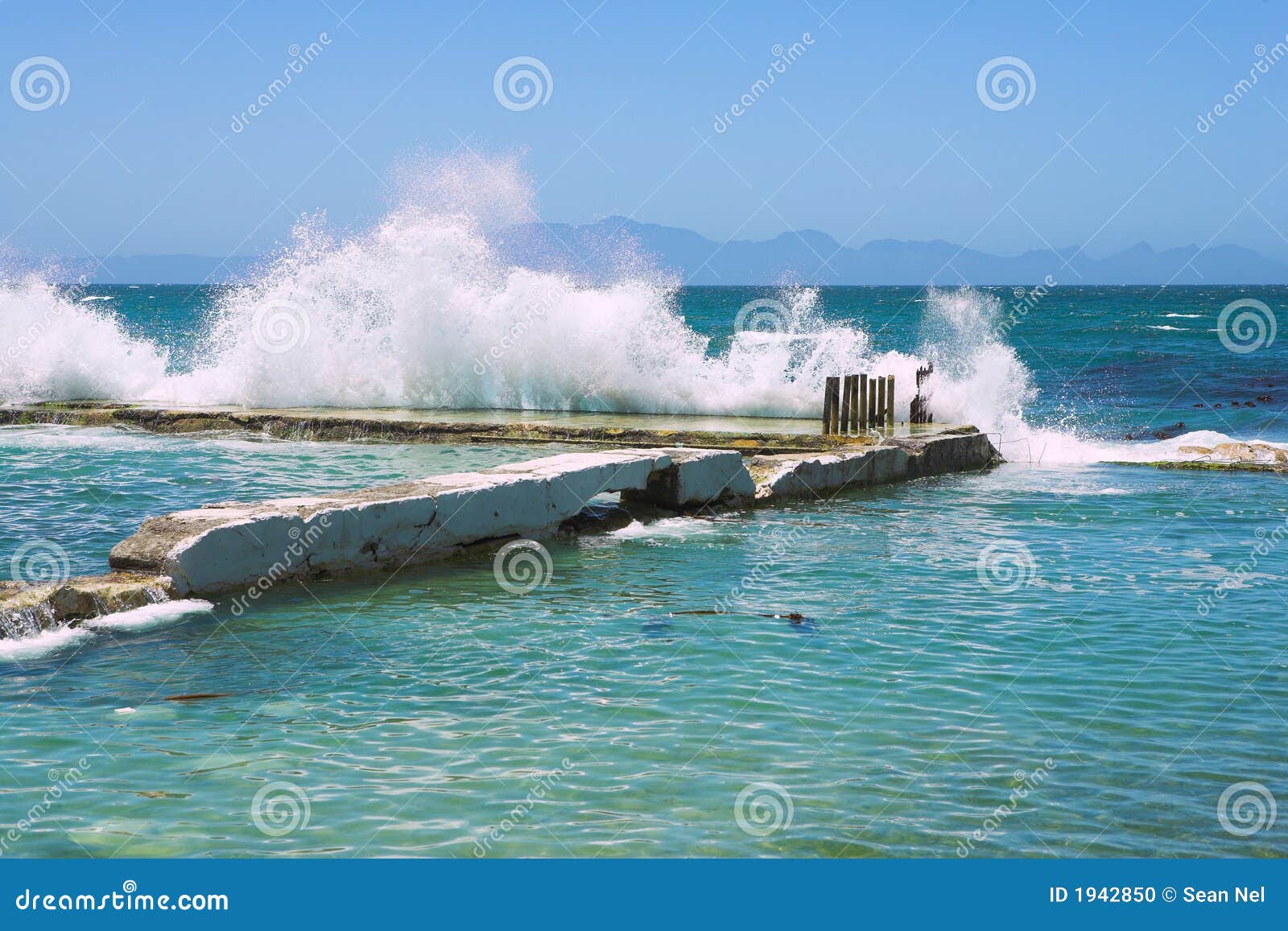 Wavebreak stock photo. Image of western, lagoon, james - 1942850