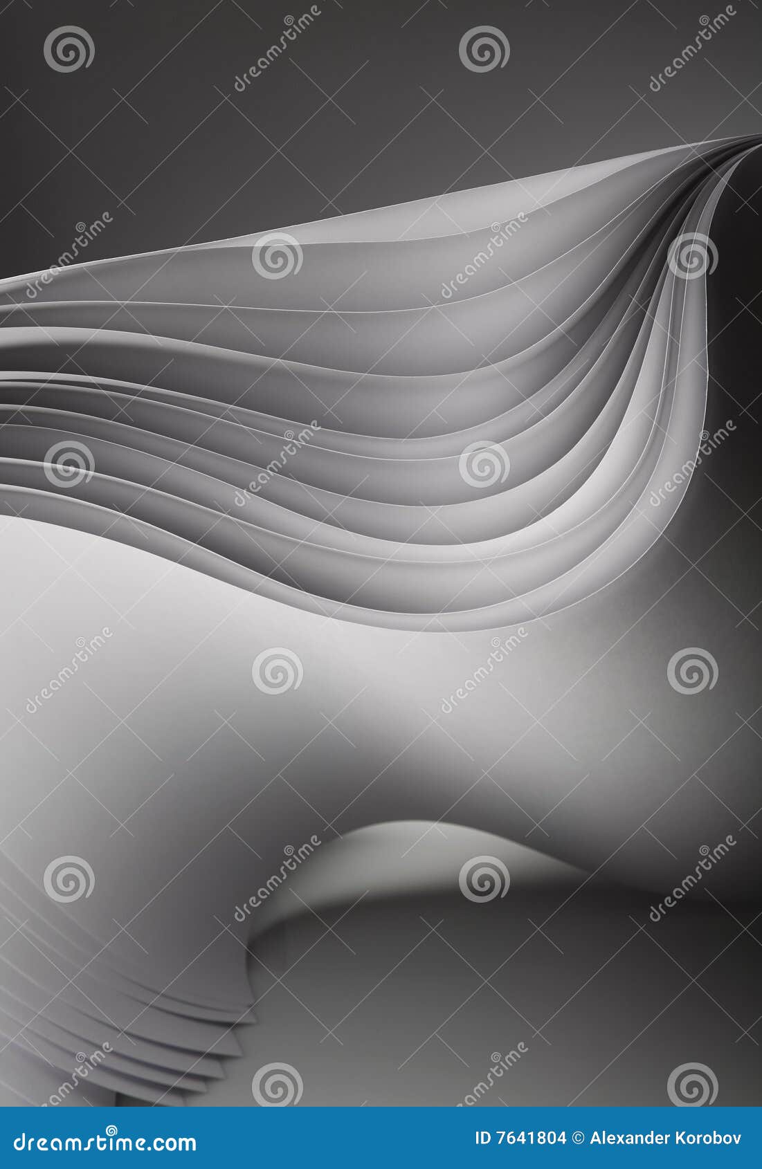 Waved paper stock photo. Image of texture, object, abstract - 7641804