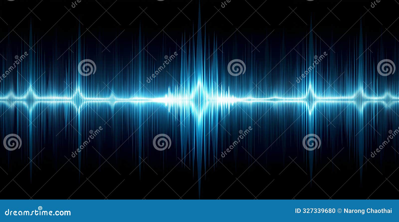 Waveform Frequency Symbol Visualization of Sound Wave AI-Created ...