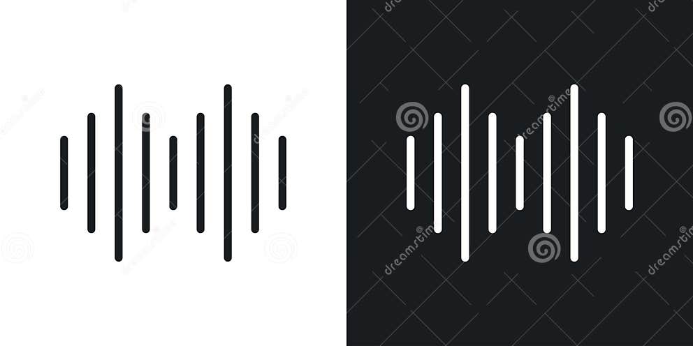 Waveform icon stock illustration. Illustration of audio - 341335826