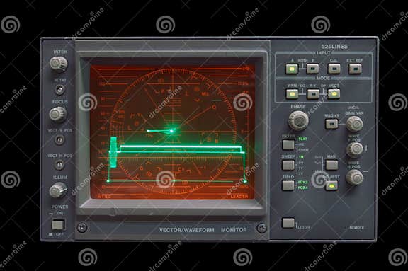 Waveform Monitor stock image. Image of dial, monitor, electronic - 807163