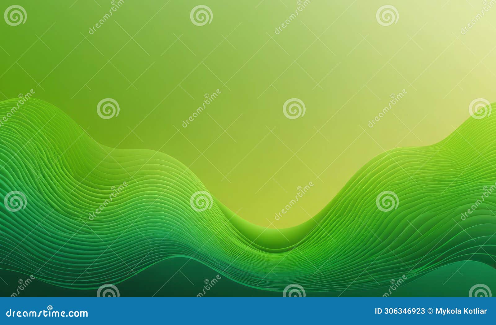 Waveform Shapes in Green Spring Green Stock Image - Image of green ...