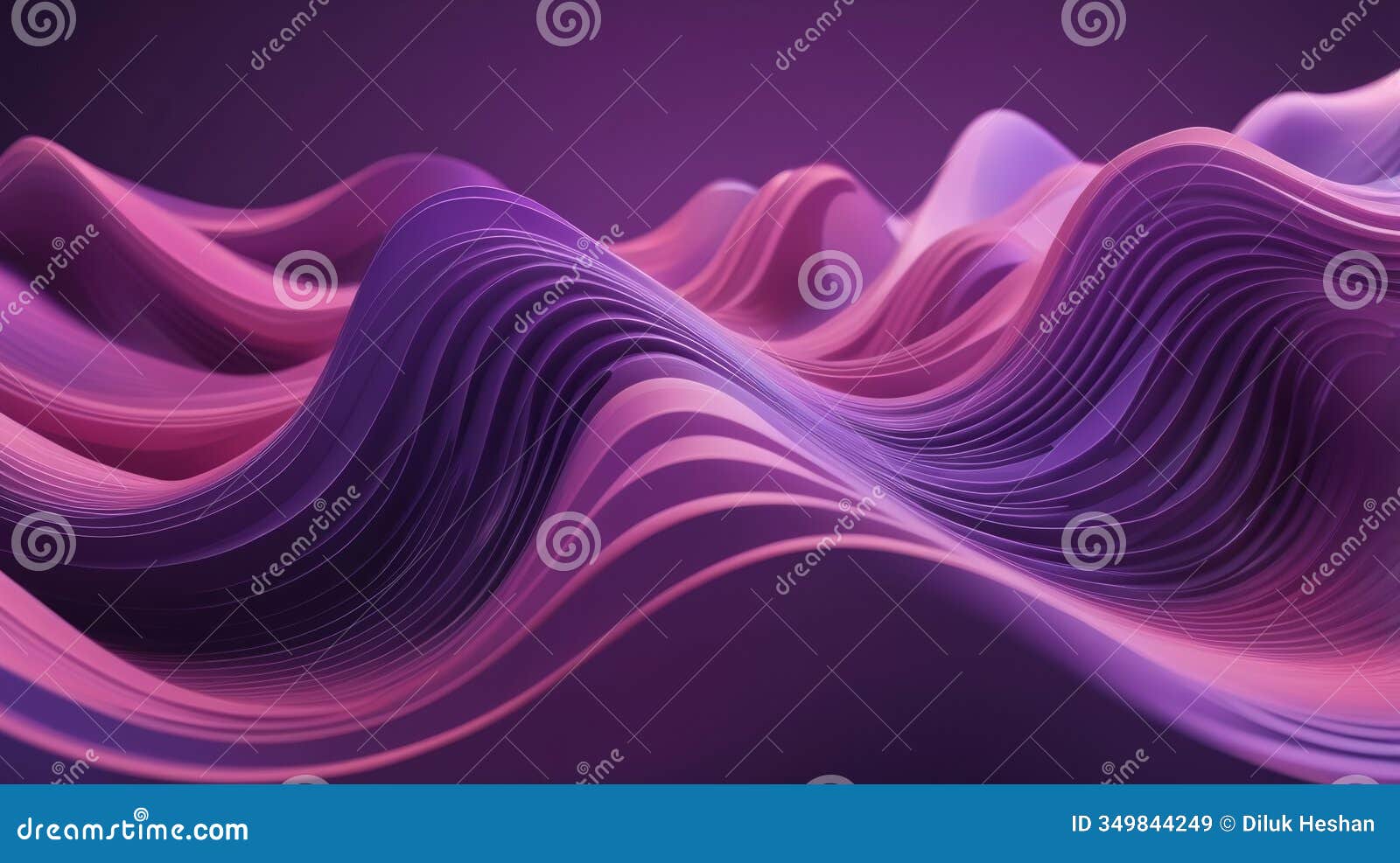 Waveform Smooth Curved Lines Abstract Design Element Technological ...