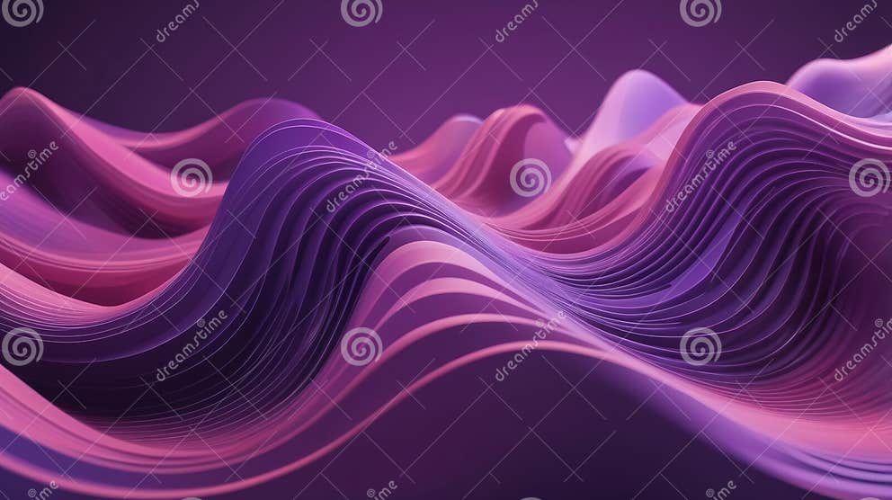 Waveform Smooth Curved Lines Abstract Design Element Technological ...