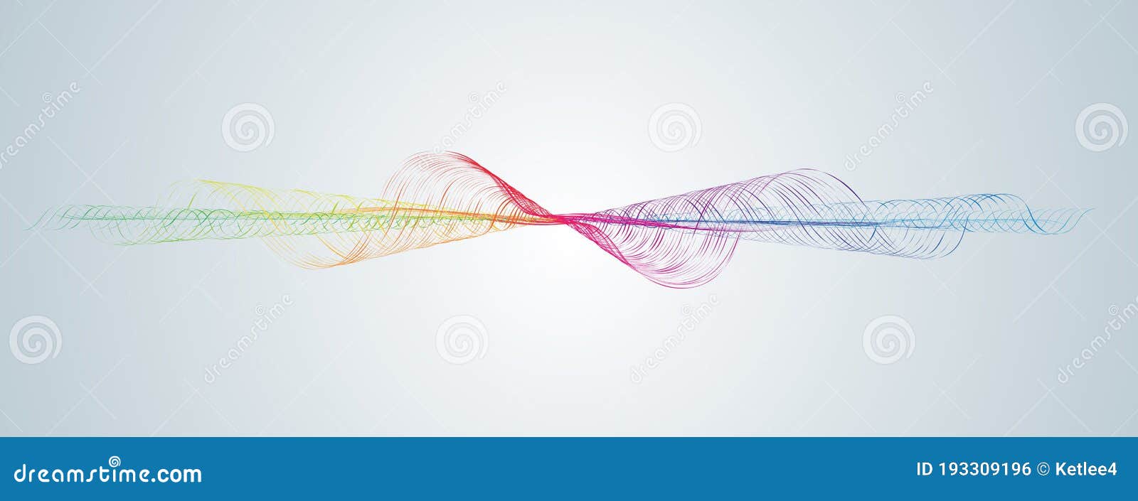 Soundwave Smooth Curved Lines Abstract Design Element Technological ...