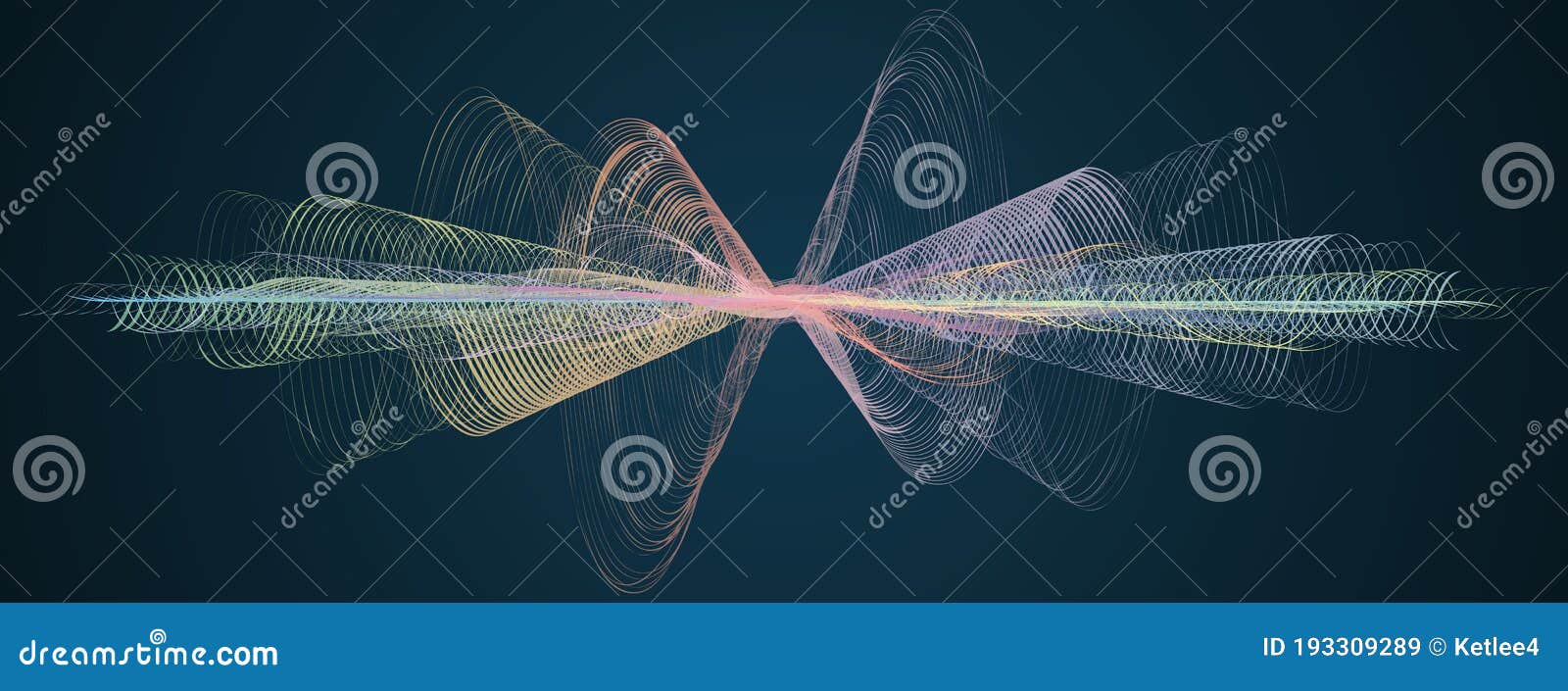 Soundwave Smooth Curved Lines Abstract Design Element Technological ...