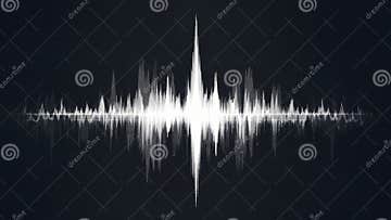 A Waveform, Which is a Visual Representation of Sound Waves. Stock ...