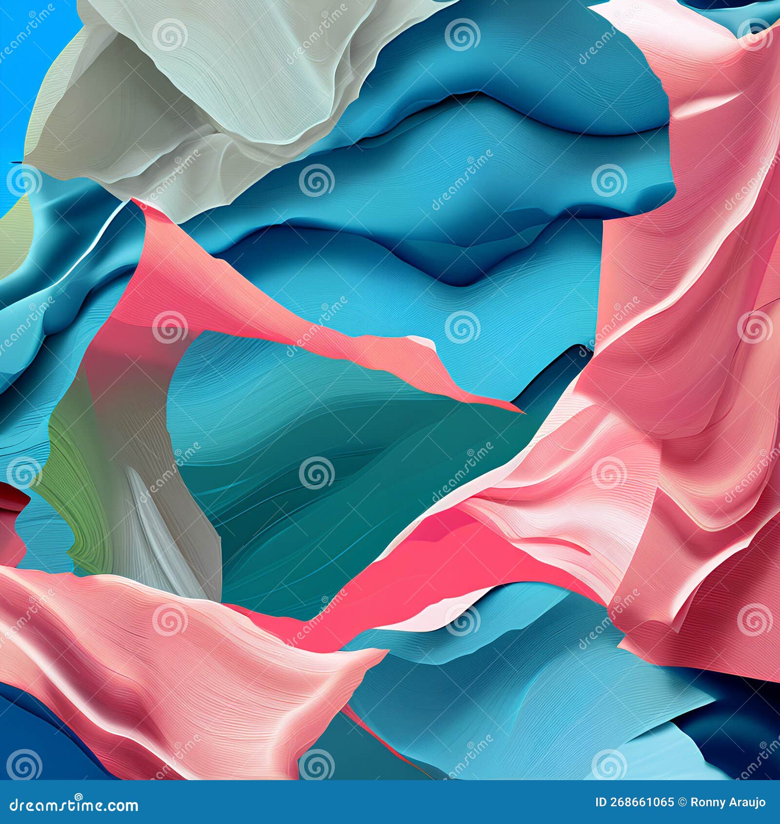 Wavering colorful sheets stock illustration. Illustration of color ...