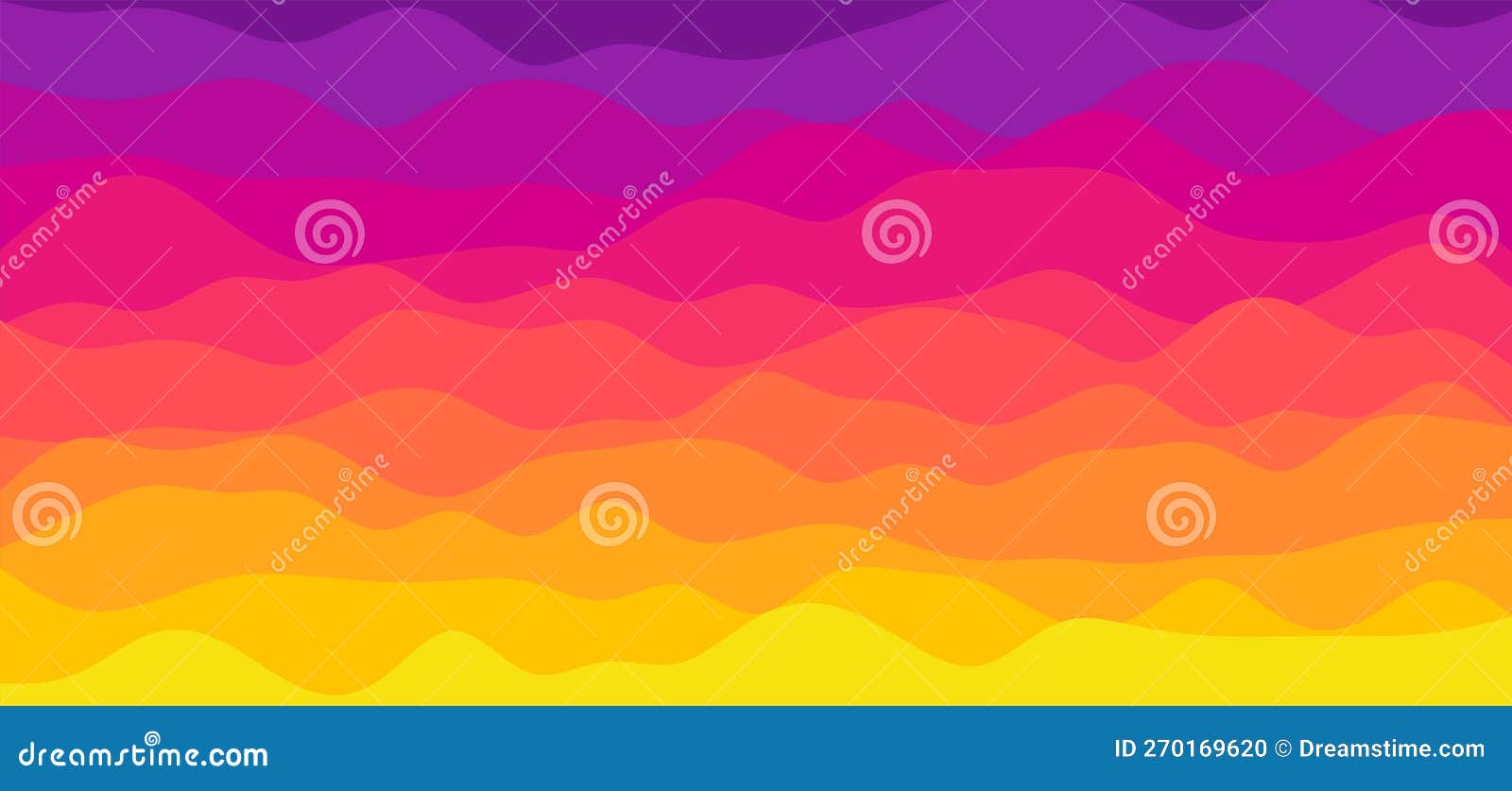 Abstract Background with Wavy Shapes and Color Curve Spectrum. Stock ...
