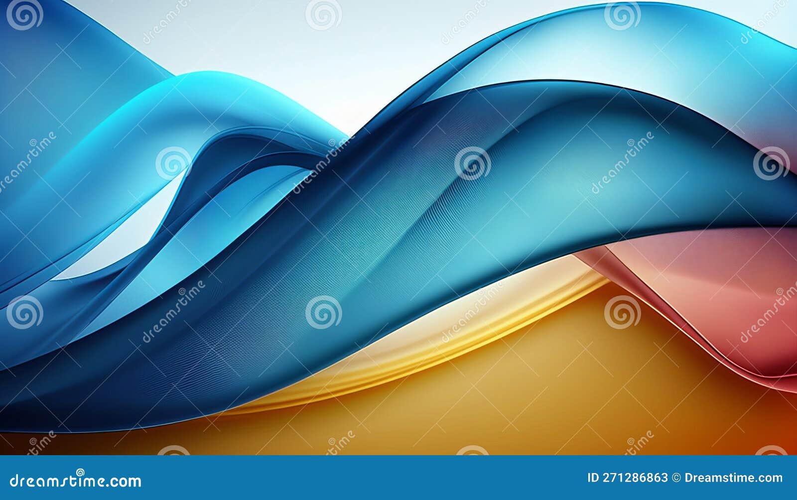 Waves Abstract Background Gradient Color. UI UX Design. Stock ...
