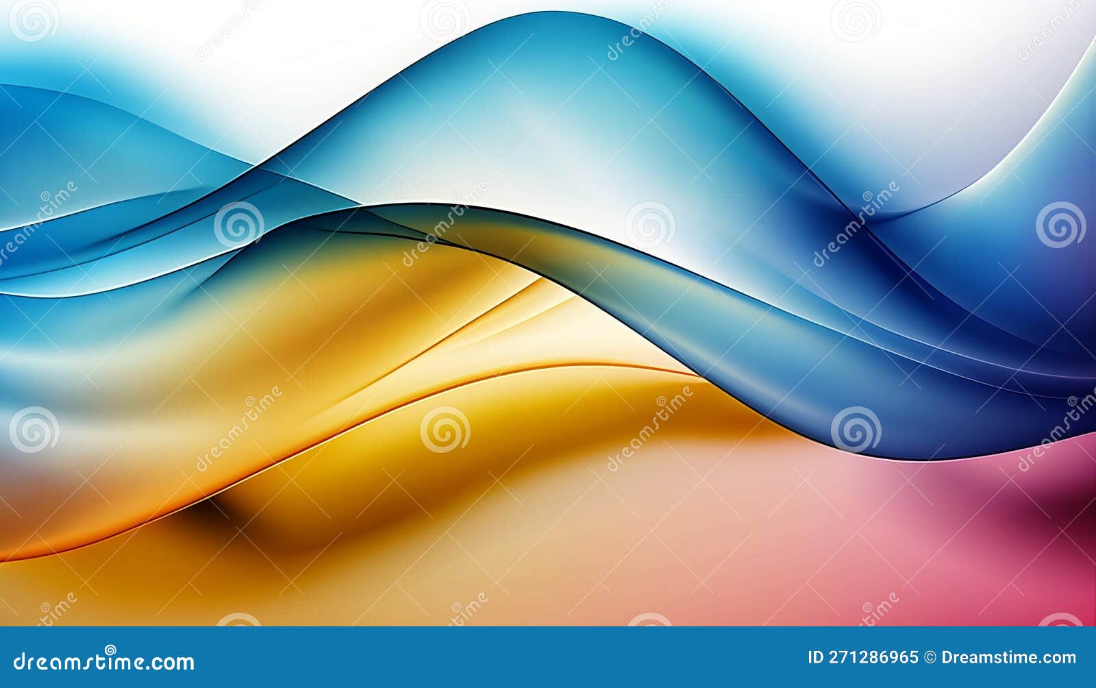 Waves Abstract Background Gradient Color. UI UX Design. Stock ...