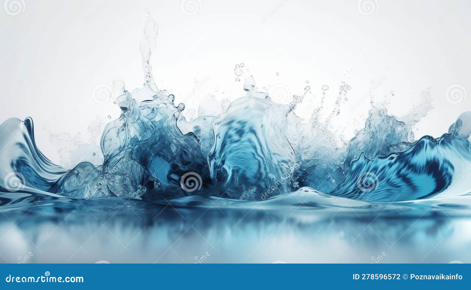 Waves with Abstract White on Soft Light Background. Modern Futuristic ...