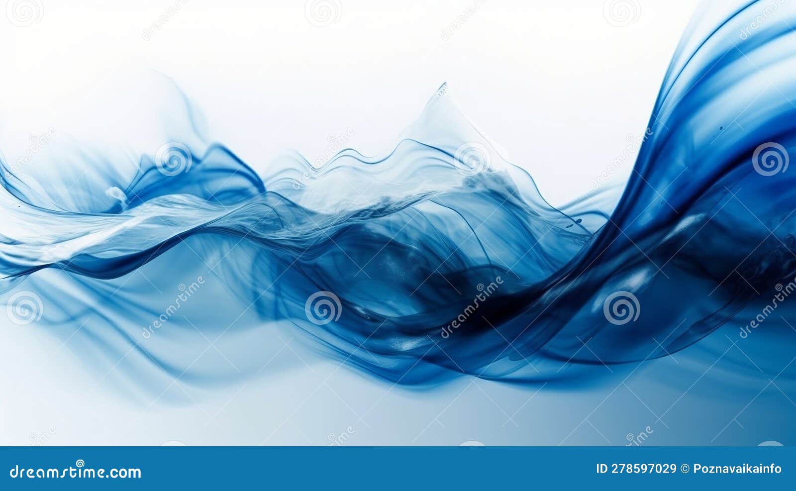 Waves with Abstract White on Soft Light Background. Modern Futuristic ...
