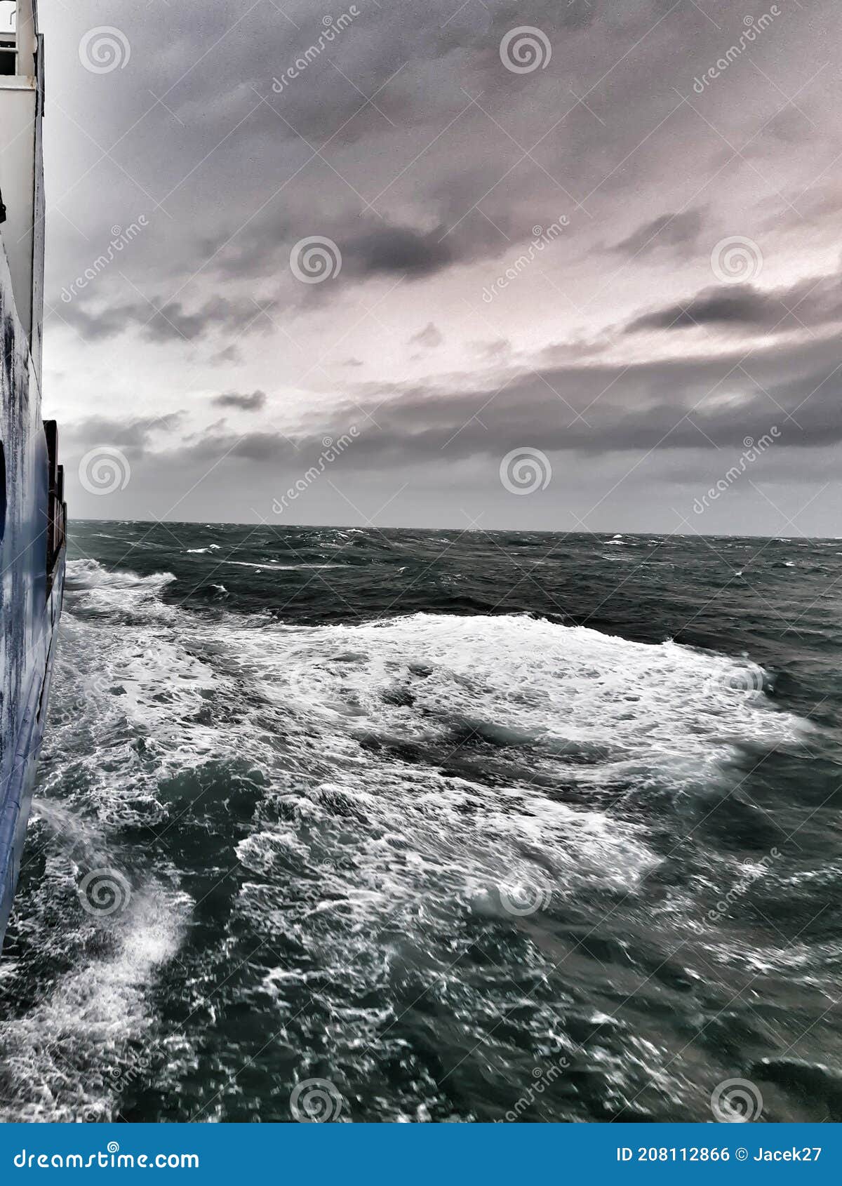 Waves in the Atlantic Ocean, Strong Wind Stock Photo - Image of wave ...