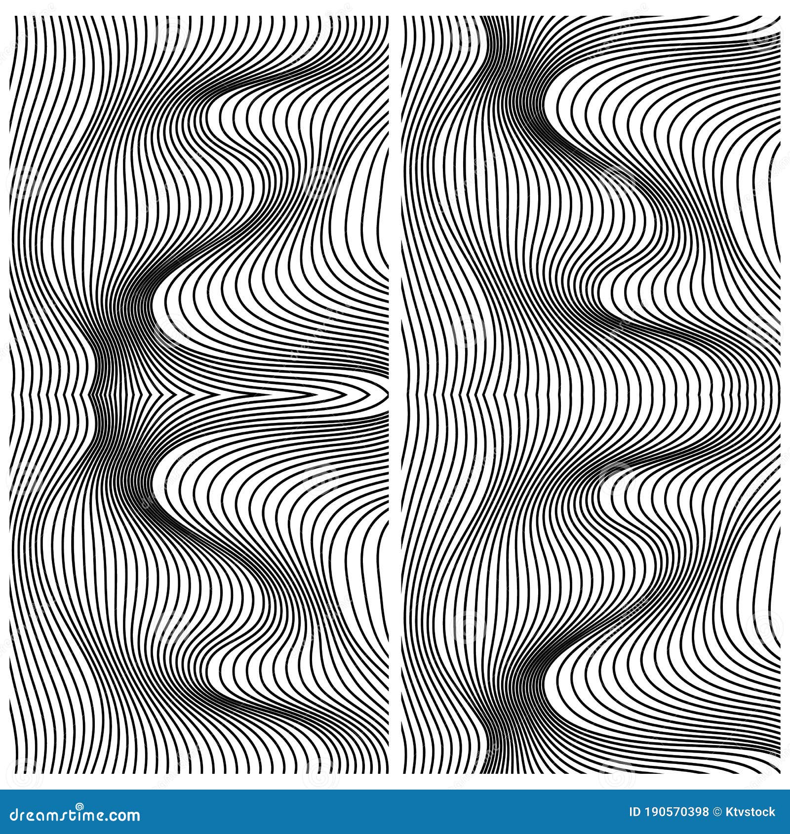 Waves Background with Distortion Effect Stock Vector - Illustration of ...
