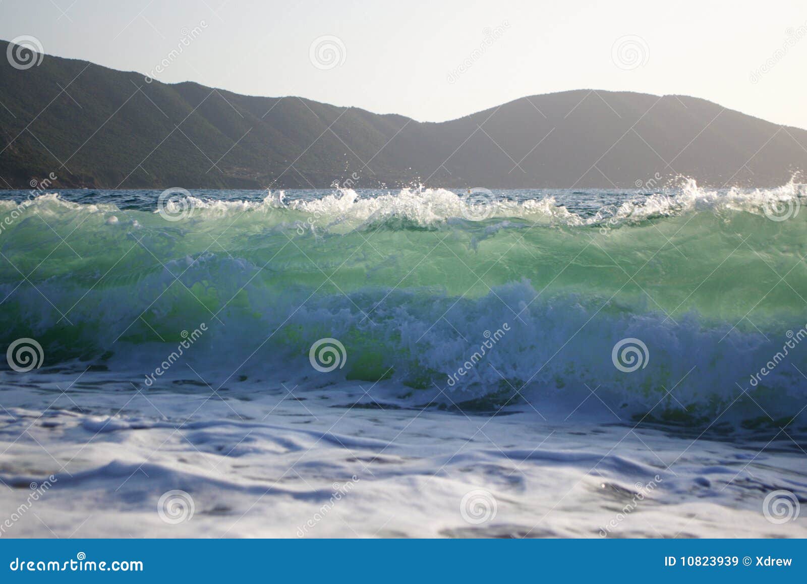 Waves on beach stock image. Image of wave, dumping, water - 10823939