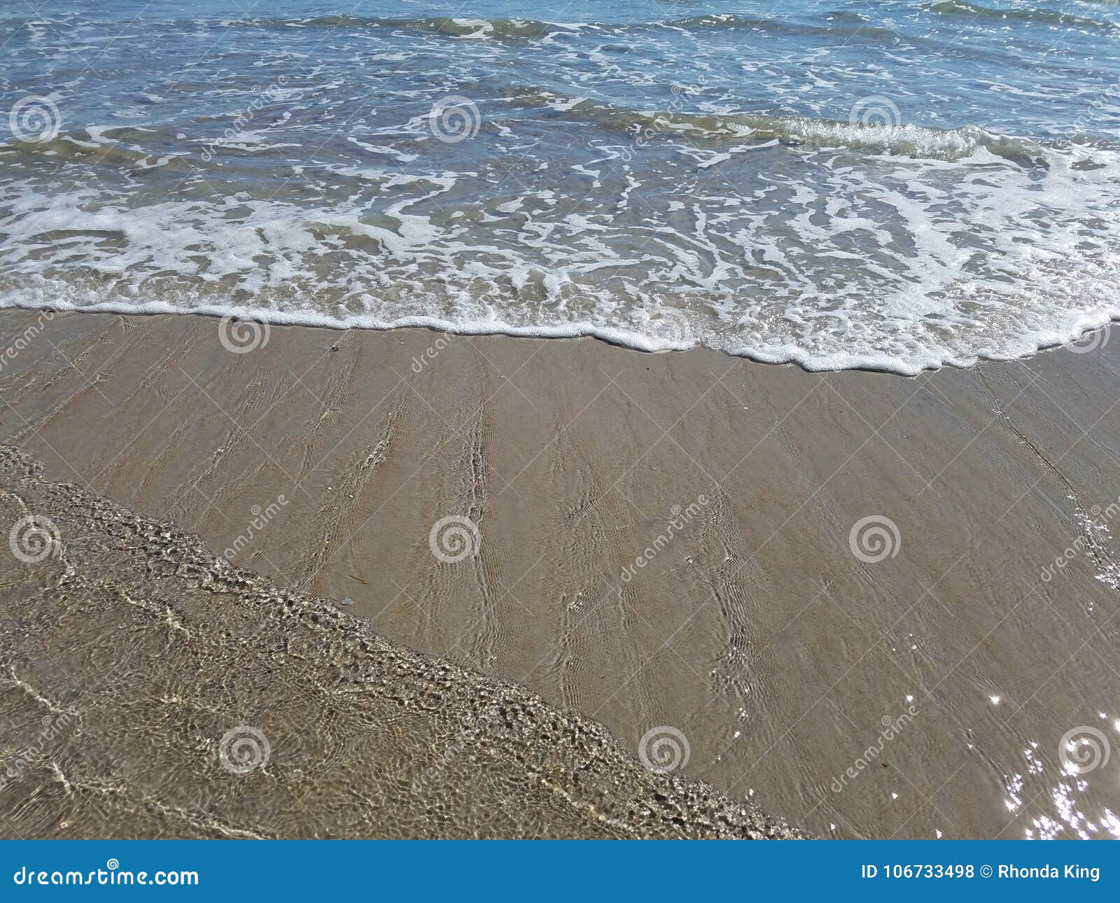 Waves on the Beach by the Atlantic Ocean Stock Photo - Image of sunny ...