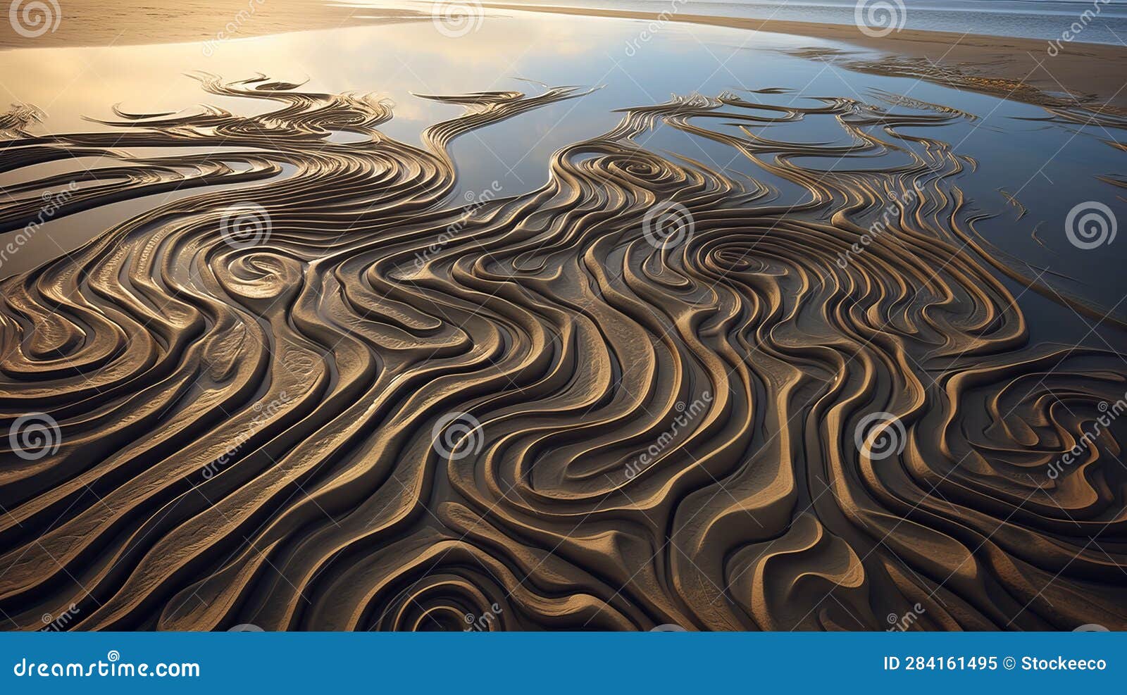 Ephemeral Sand Ripples: Organic Shapes and Kinetic Patterns at Sunset ...