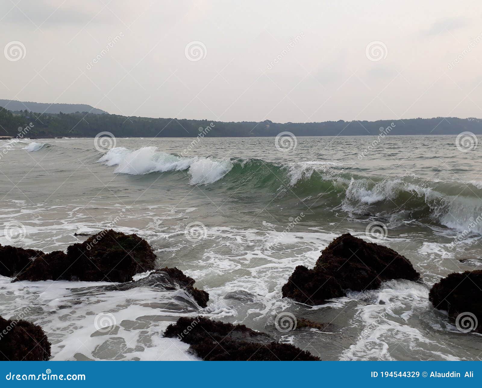 Waves on the Beach, Indian Ocean Beach in Goa, Goa Beach, Stock Image ...